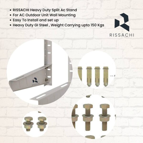 AC Outdoor Unit Stand – Heavy Duty Mounting Bracket for Split AC